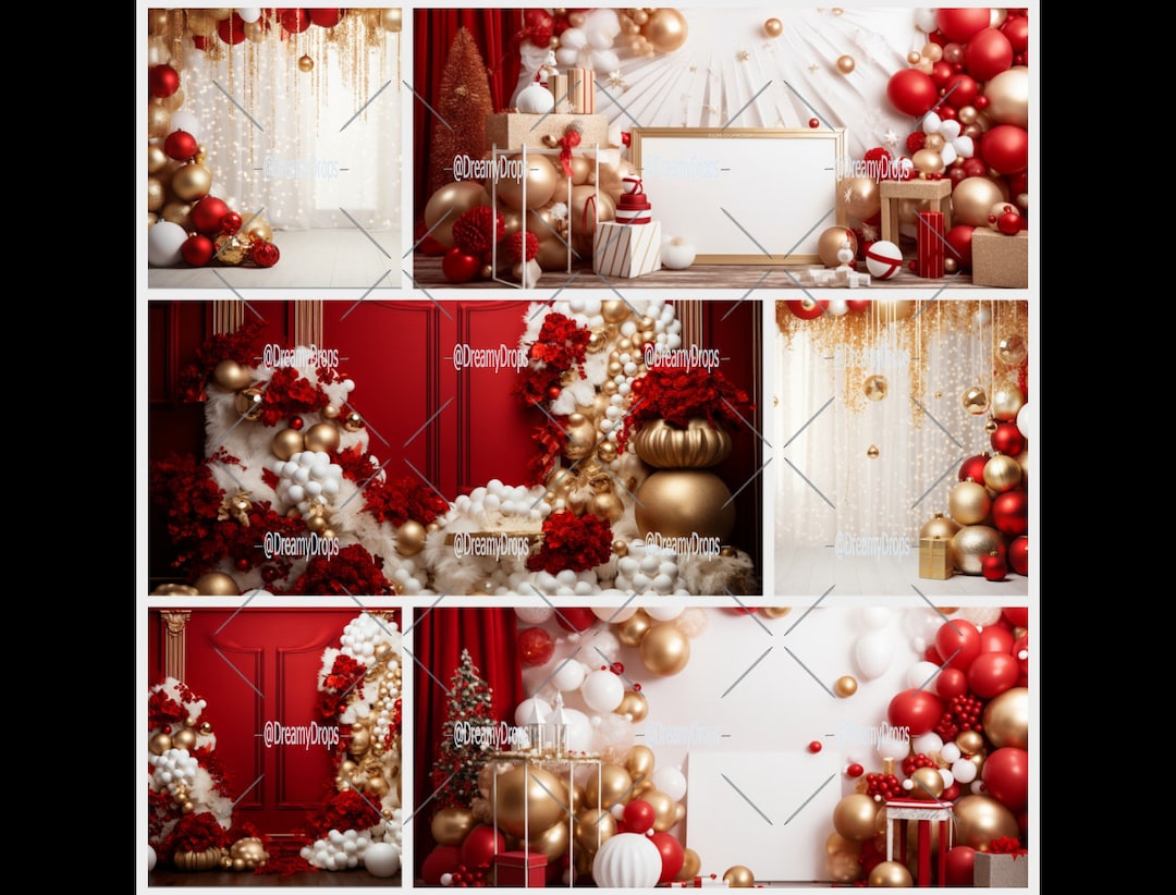 Christmas Themed Master Collection: Red and White and Gold Christmas ...