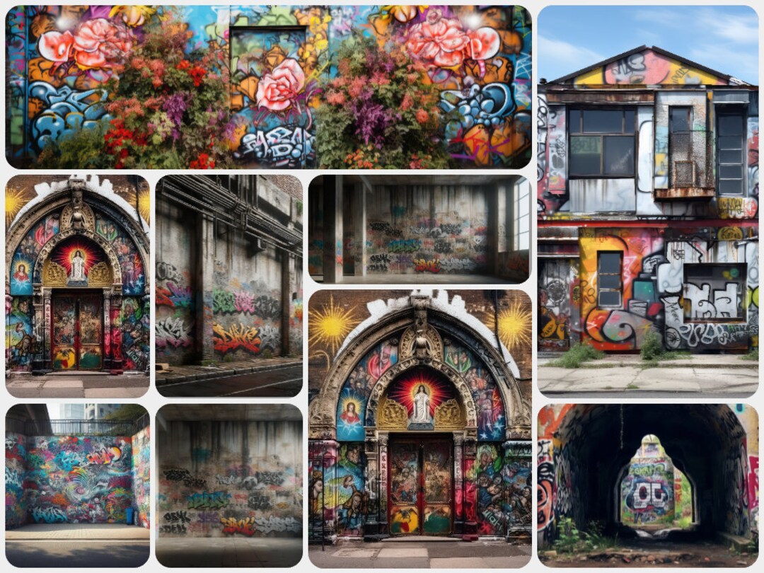 Urban Settings: Urban Graffiti Tagged Master Collection, Murals and ...