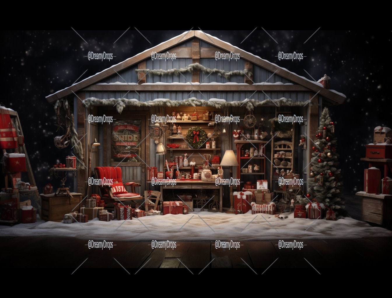 Christmas Themed Santa's Workshop Master Collection: Cozy Christmas ...