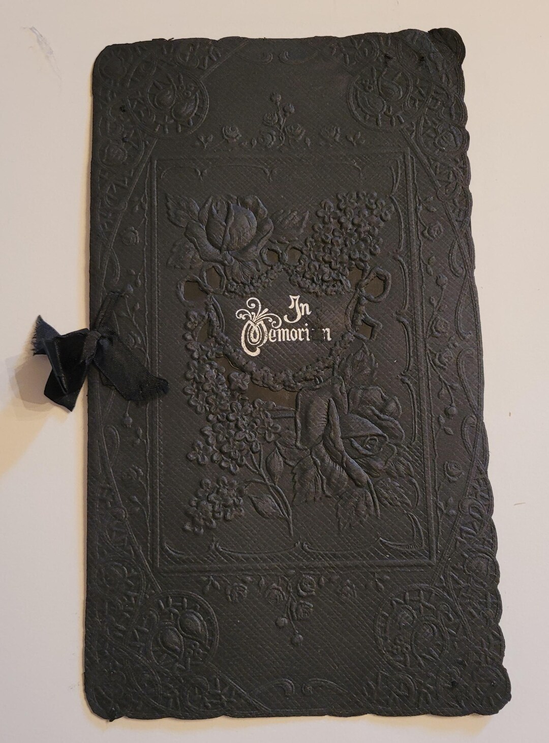 Vintage in Memoriam Card Mass Offering Card 1916 Salesman Sample Die ...