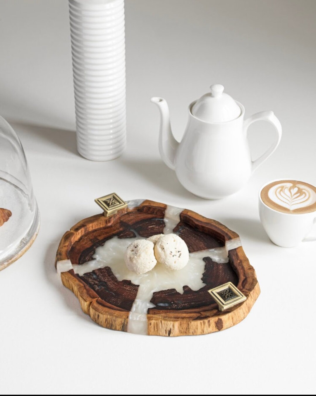 Wooden Epoxy Serving Tray, Wooden Serving Tray, Wood Resin Serving Tray ...