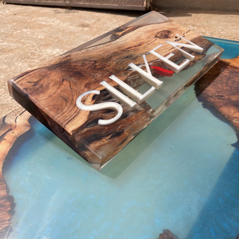 Epoxy House Sign - Etsy