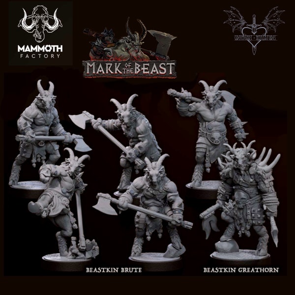 Minotaur Miniature Dnd Miniatures Beastmen - Etsy