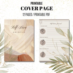 Self Love Journal Printable Instant Download, Self Care Planner, Self ...