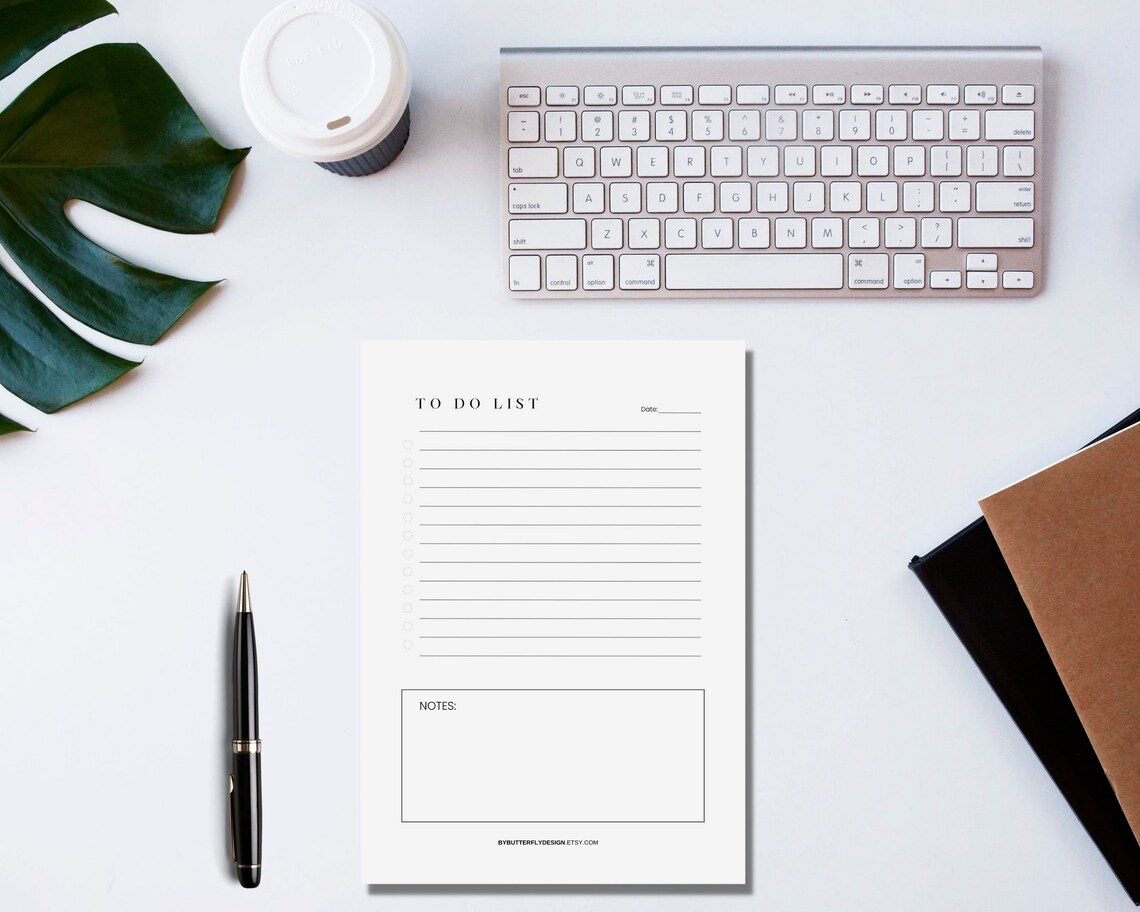 Minimal to Do List Printable Simple Tasks List Template - Etsy