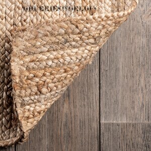 Natural Jute Braided Runner Rug Floor Runner Large Area Rug Rag Rug ...