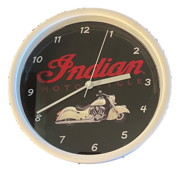 Indian Motorcycle Wall Clock - Etsy
