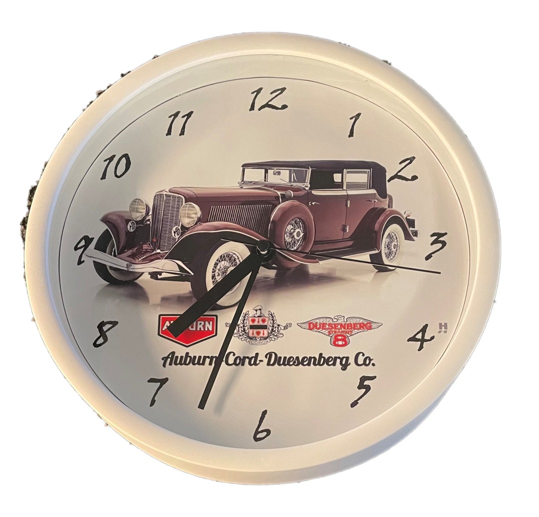 Auburn Cord Duesenberg 9 Wall Clock - Etsy