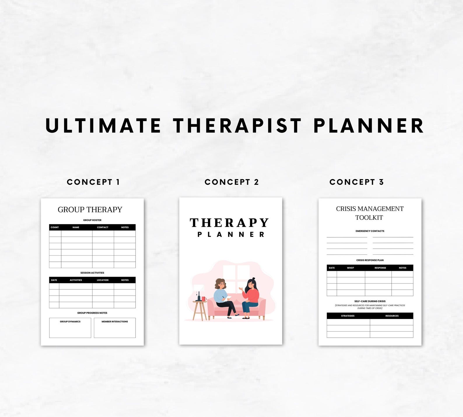 2025 Undated Digital Therapist Planner Daily Appointment Book ...