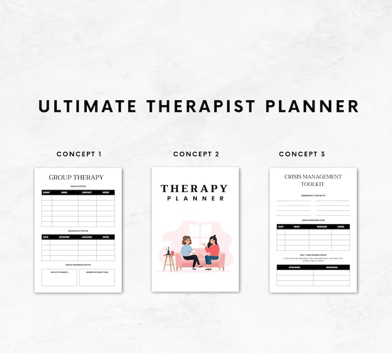 2025 Undated Digital Therapist Planner Daily Appointment Book ...