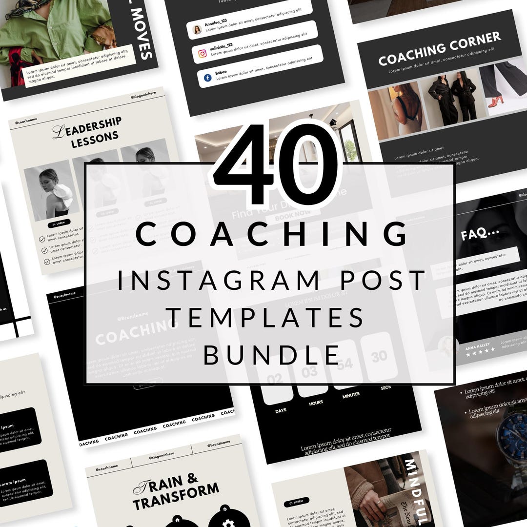 Coaching Instagram Post Stories Highlights Templates Blogger Template ...