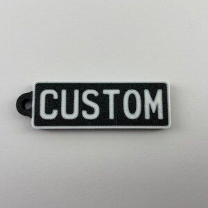 Custom Key Ring Number Plates - Etsy