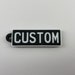 Custom Key Ring Number Plates - Etsy