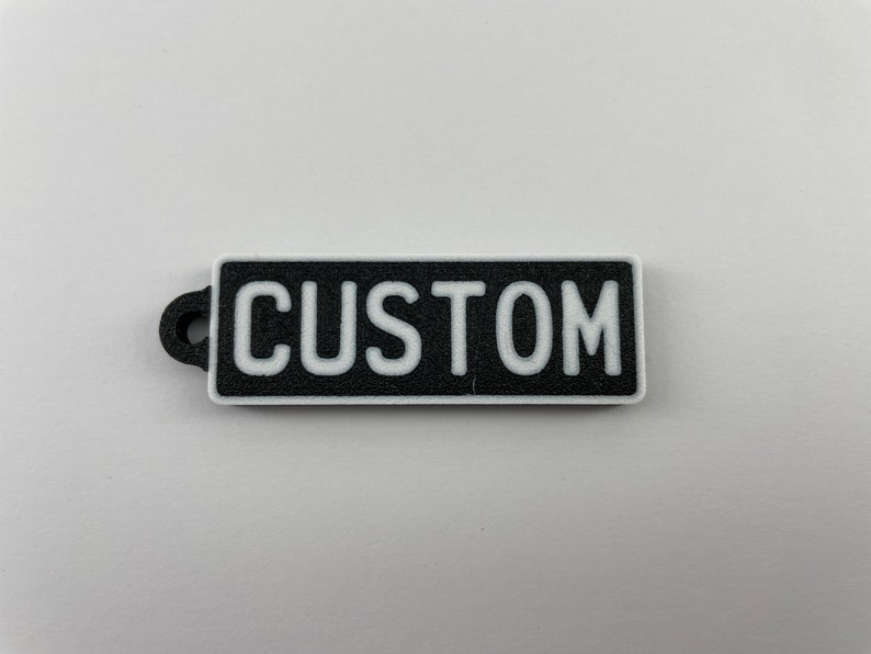 Custom Key Ring Number Plates - Etsy