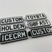 Custom Key Ring Number Plates - Etsy
