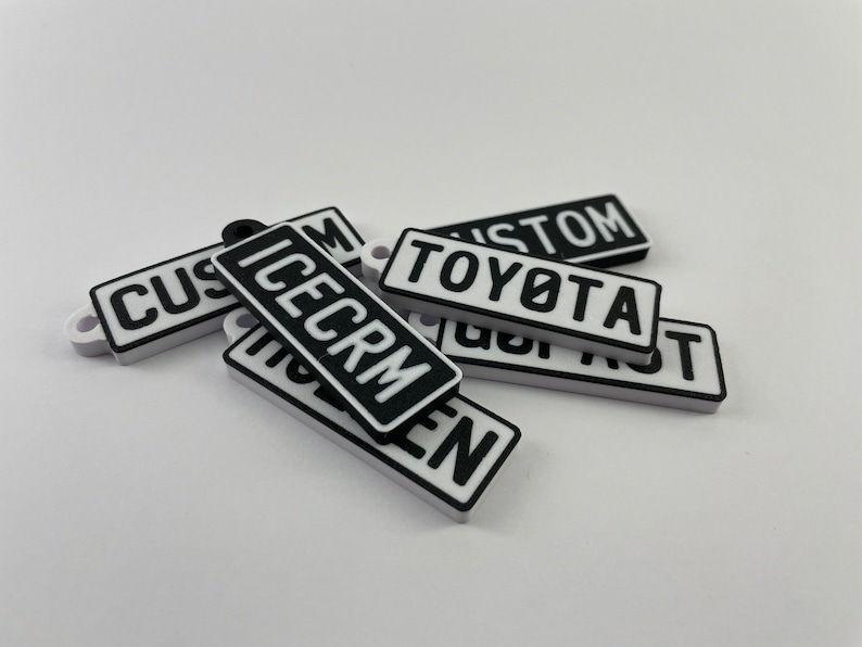 Custom Key Ring Number Plates - Etsy