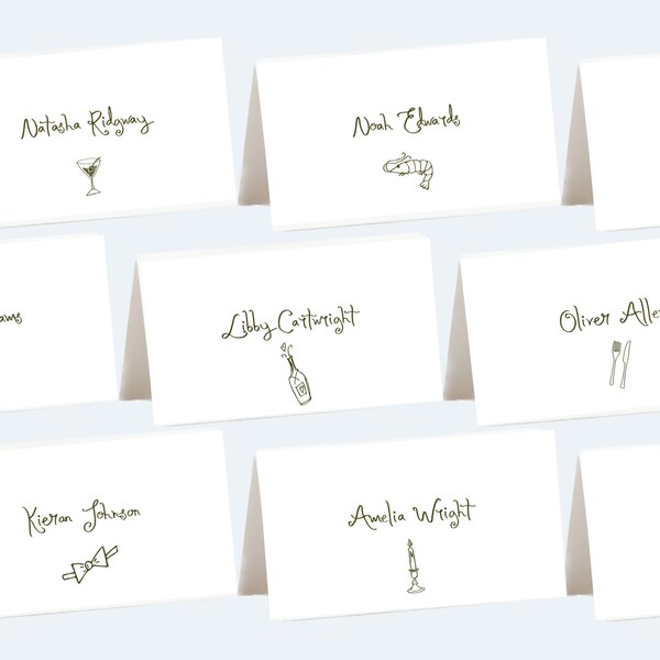 Place Cards Design Wedding - Etsy