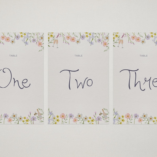 Garden Table Numbers - Etsy