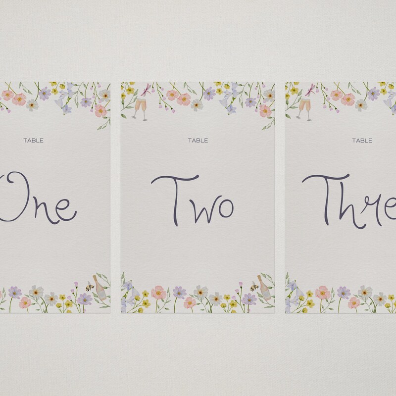 Garden Table Numbers - Etsy