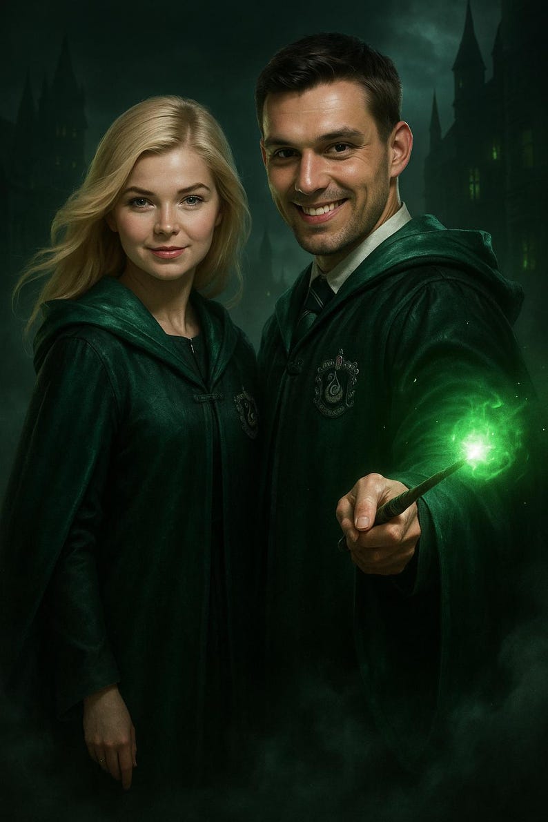Personalized Realistic Harry Potter Portrait With Your Face Hogwarts ...