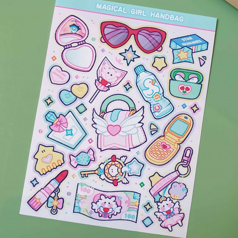Kawaii Cute Girl Stickers - Etsy
