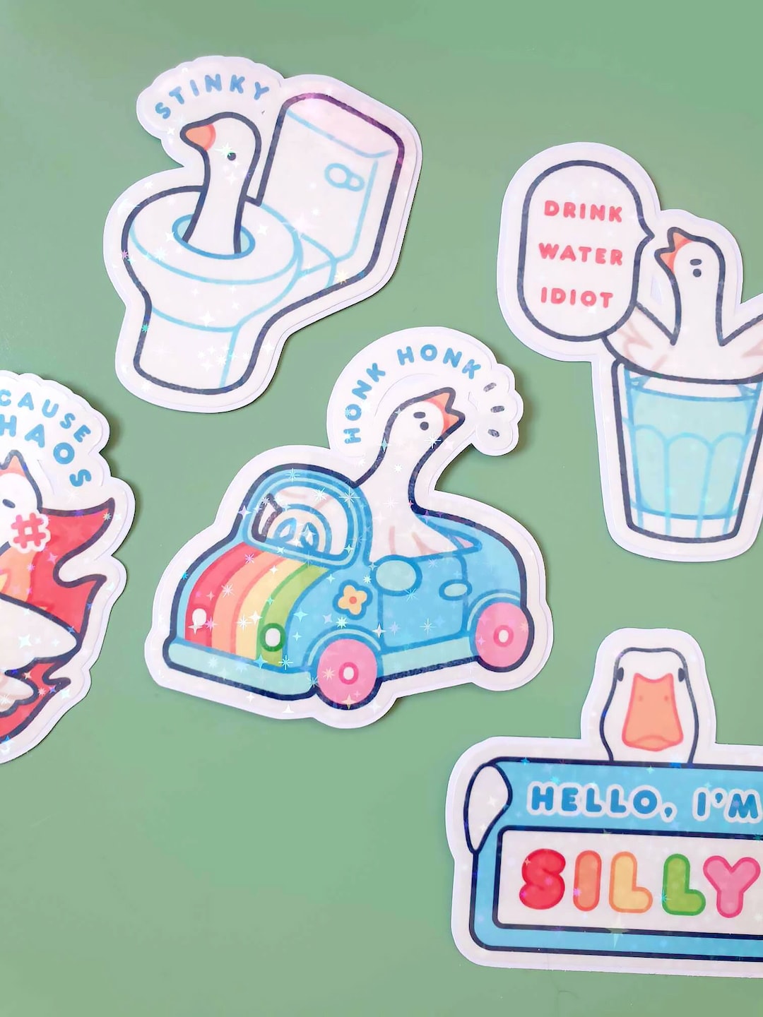 Honk Honk! | Cute Waterproof Handmade Vinyl Die-cut Sticker | Kawaii ...