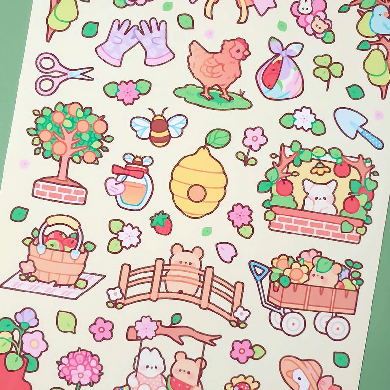 Spring Hand Print Sheets - Etsy UK