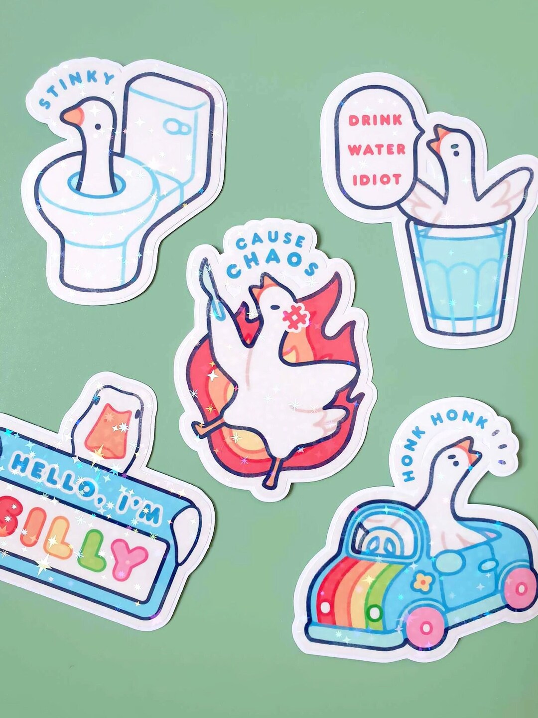 Cause Chaos | Cute Waterproof Handmade Vinyl Die-cut Sticker | Kawaii ...