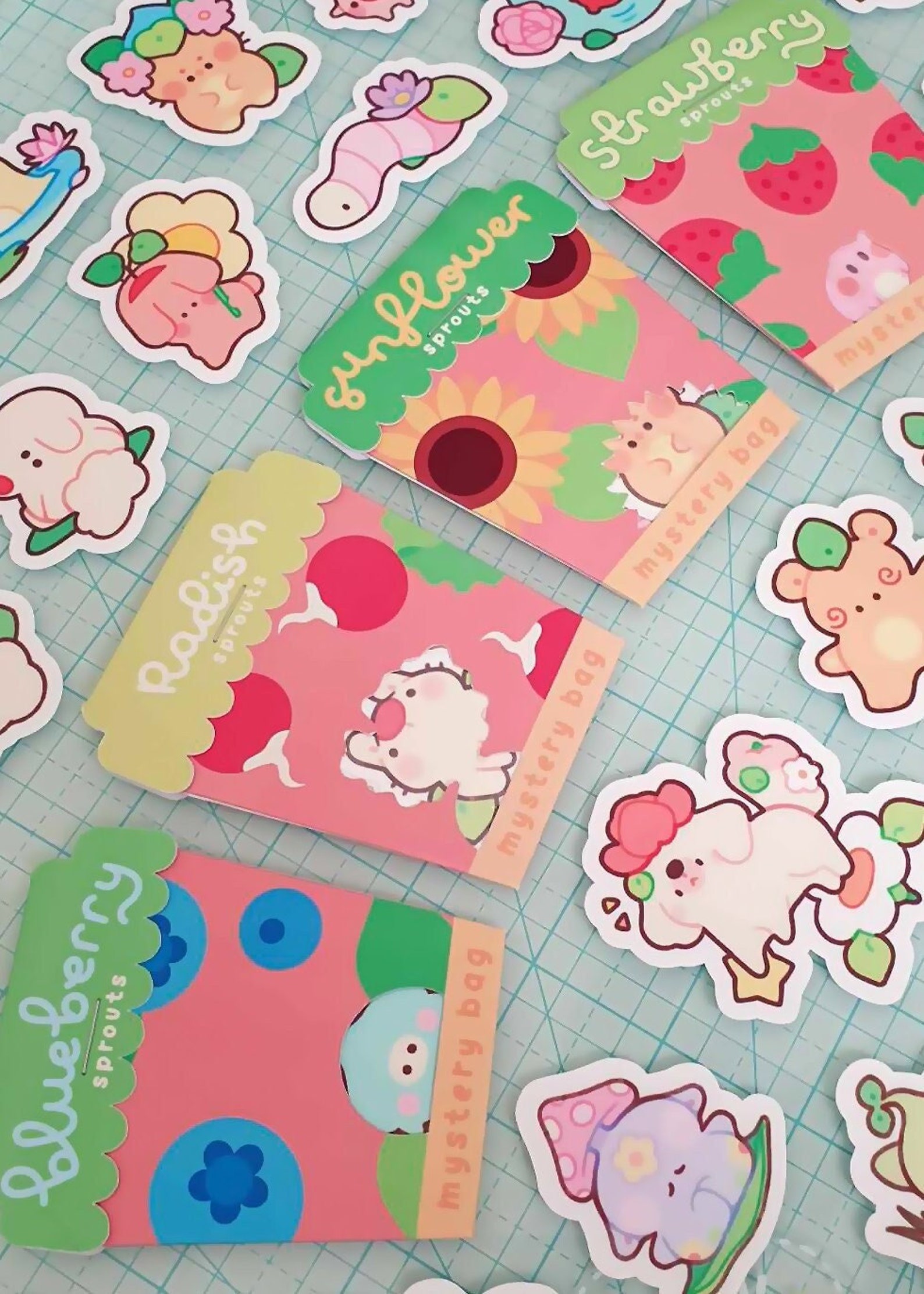 Mystery Sprout Sticker Packs | Surprise Waterproof Handmade Vinyl Die ...