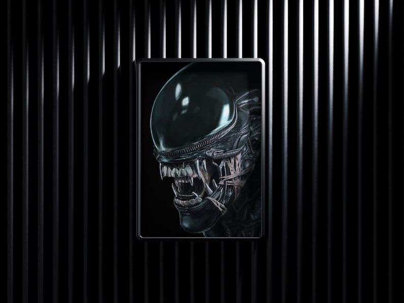 Alien Art Xenomorph Art Print Big Chap Alien Giger Alien 1979 Art Scifi Movie Poster Horror Wall ...