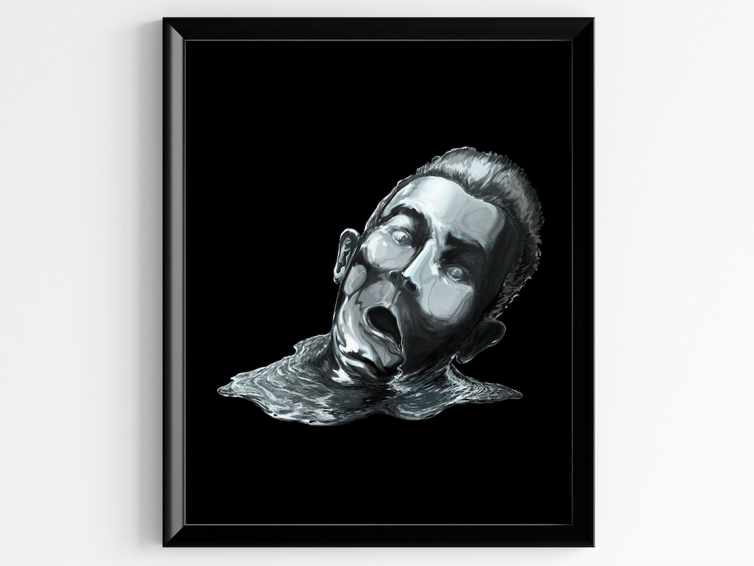 Terminator Art Robert Patrick T1000 Art Print Scifi Thriller Movie ...