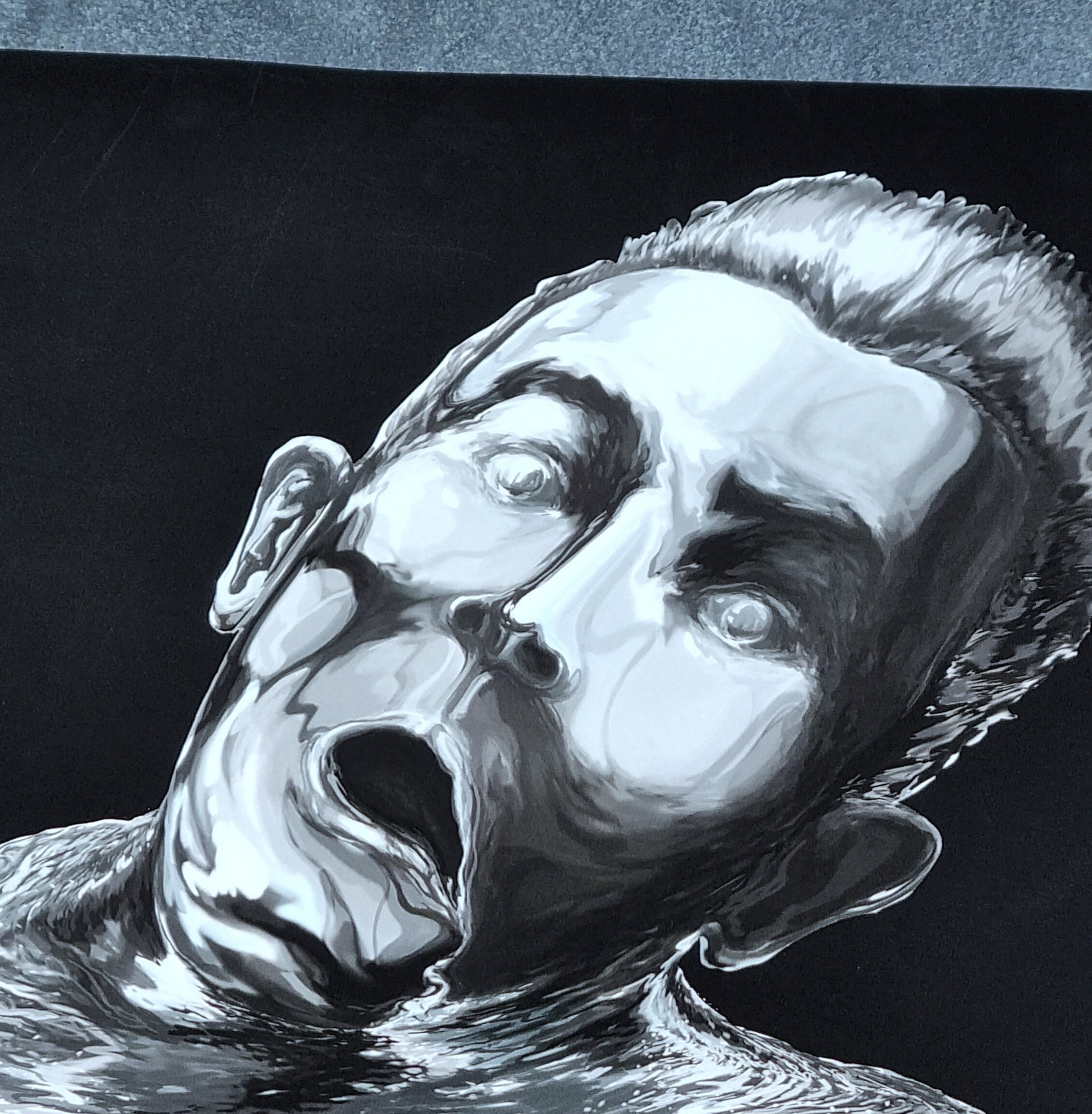 Terminator Art Robert Patrick T1000 Art Print Scifi Thriller Movie ...