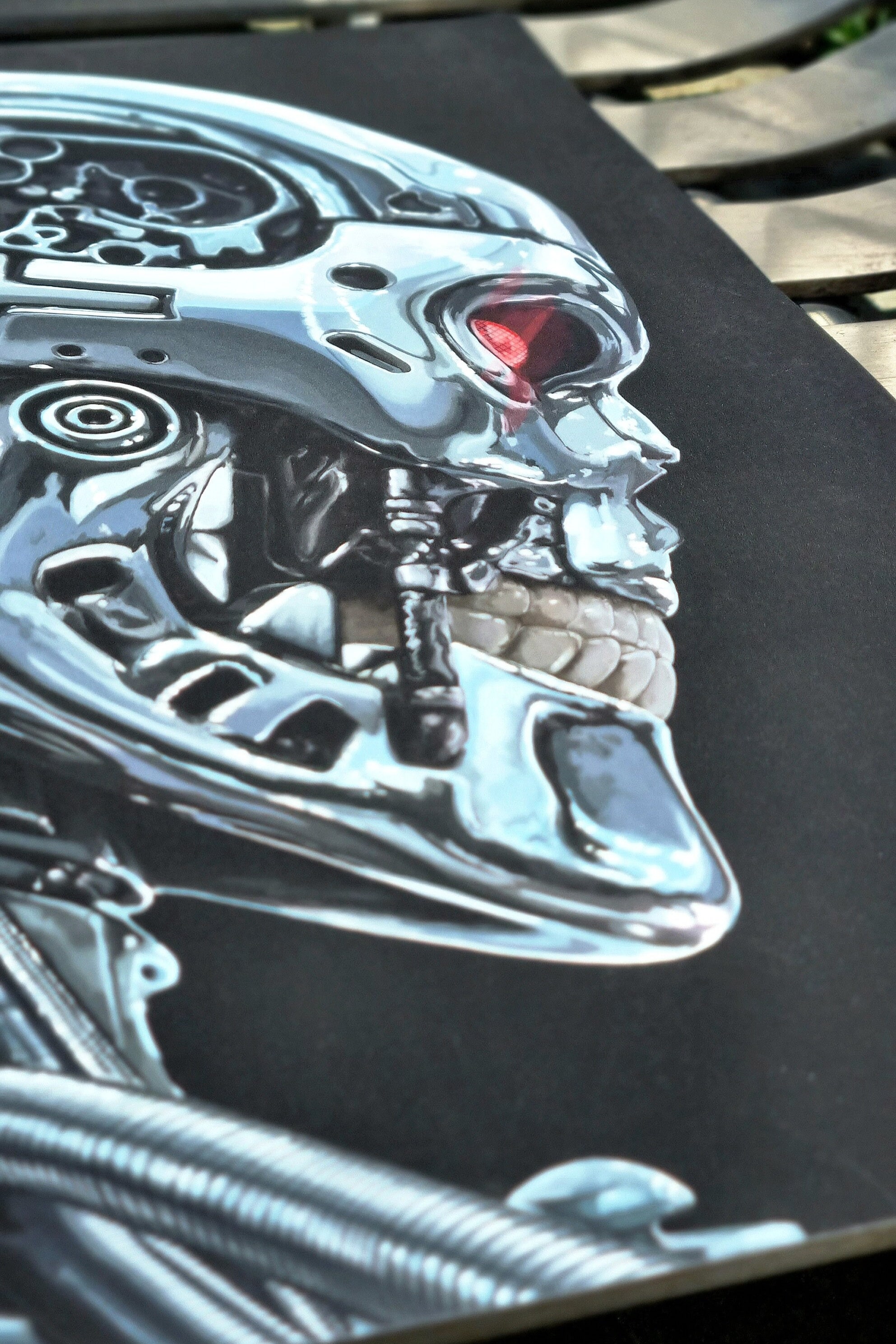 Terminator Art T800 Endoskeleton Art Print Terminator 2 Poster Scifi ...