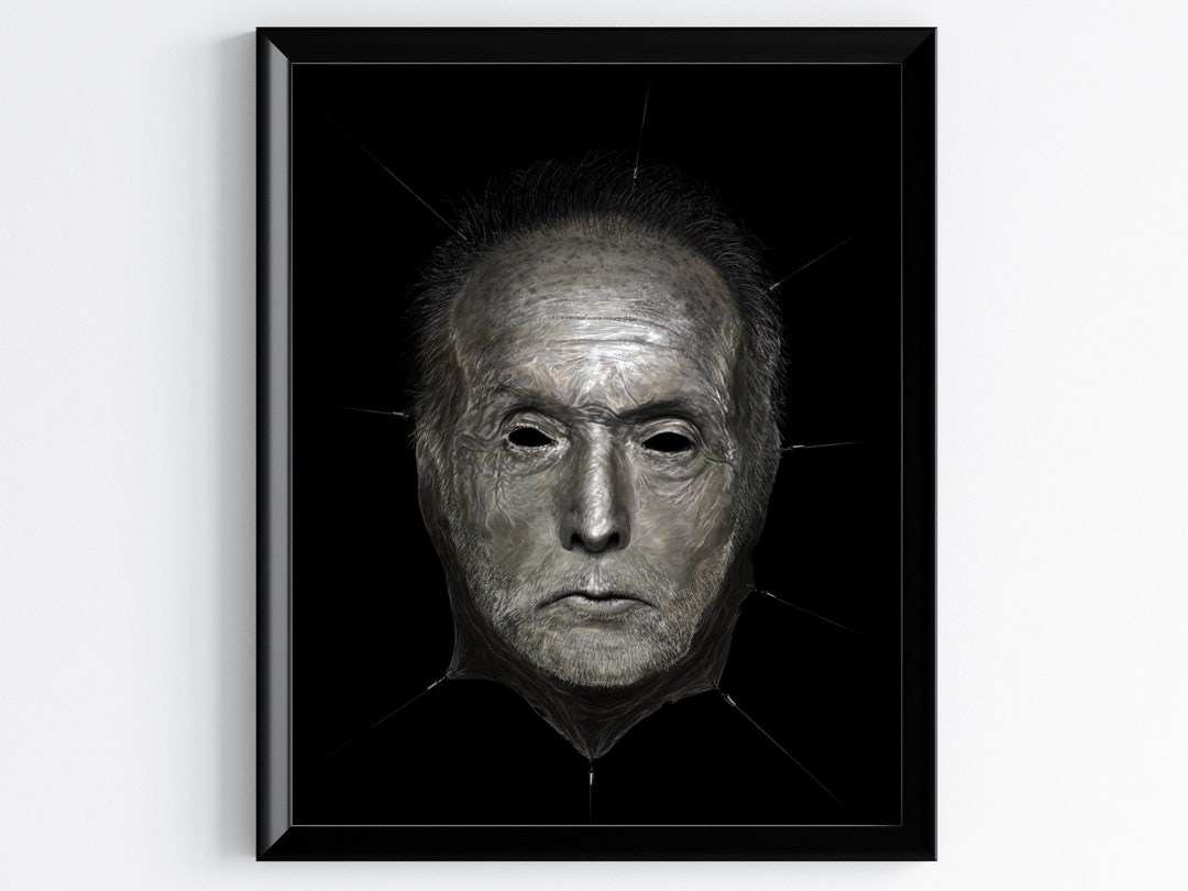 Saw Art Print Tobin Bell Portrait John Kramer Jigsaw Mask Horror Movie ...
