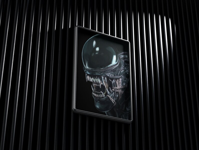 Alien Art Xenomorph Art Print Big Chap Alien Giger Alien 1979 Art Scifi Movie Poster Horror Wall ...