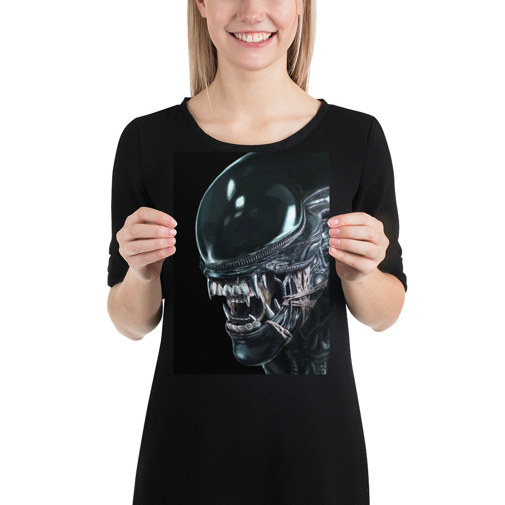 Alien Art Xenomorph Art Print Big Chap Alien Giger Alien 1979 Art Scifi ...