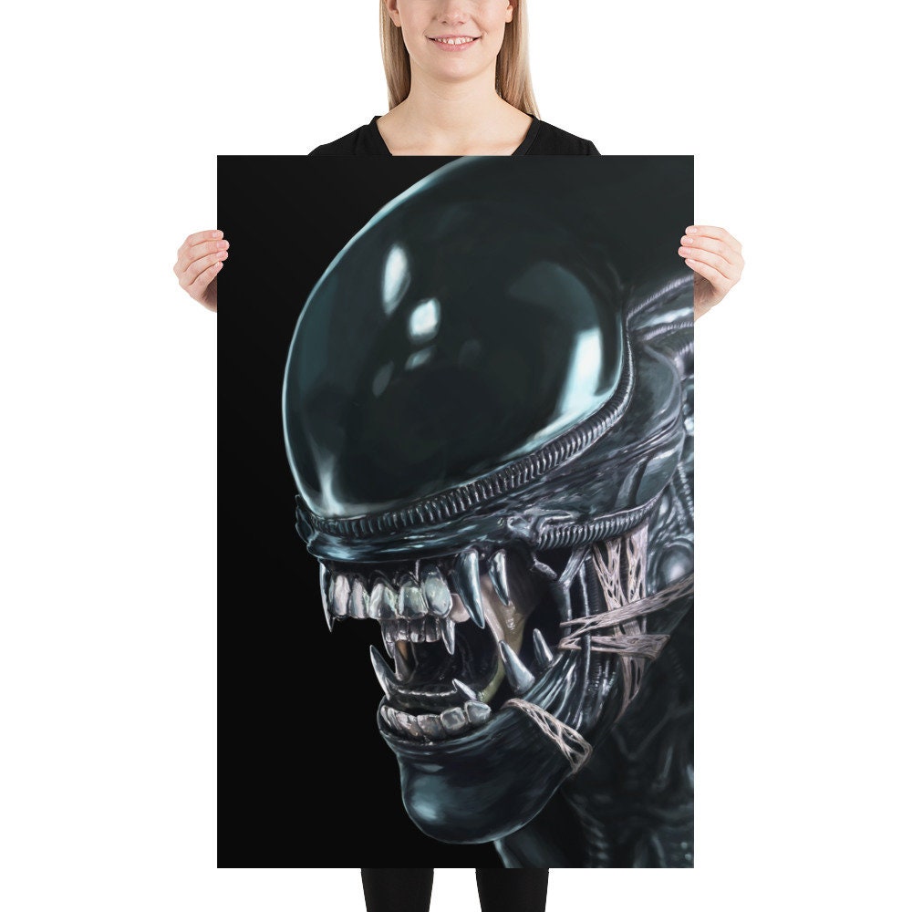 Alien Art Xenomorph Art Print Big Chap Alien Giger Alien 1979 Art Scifi ...