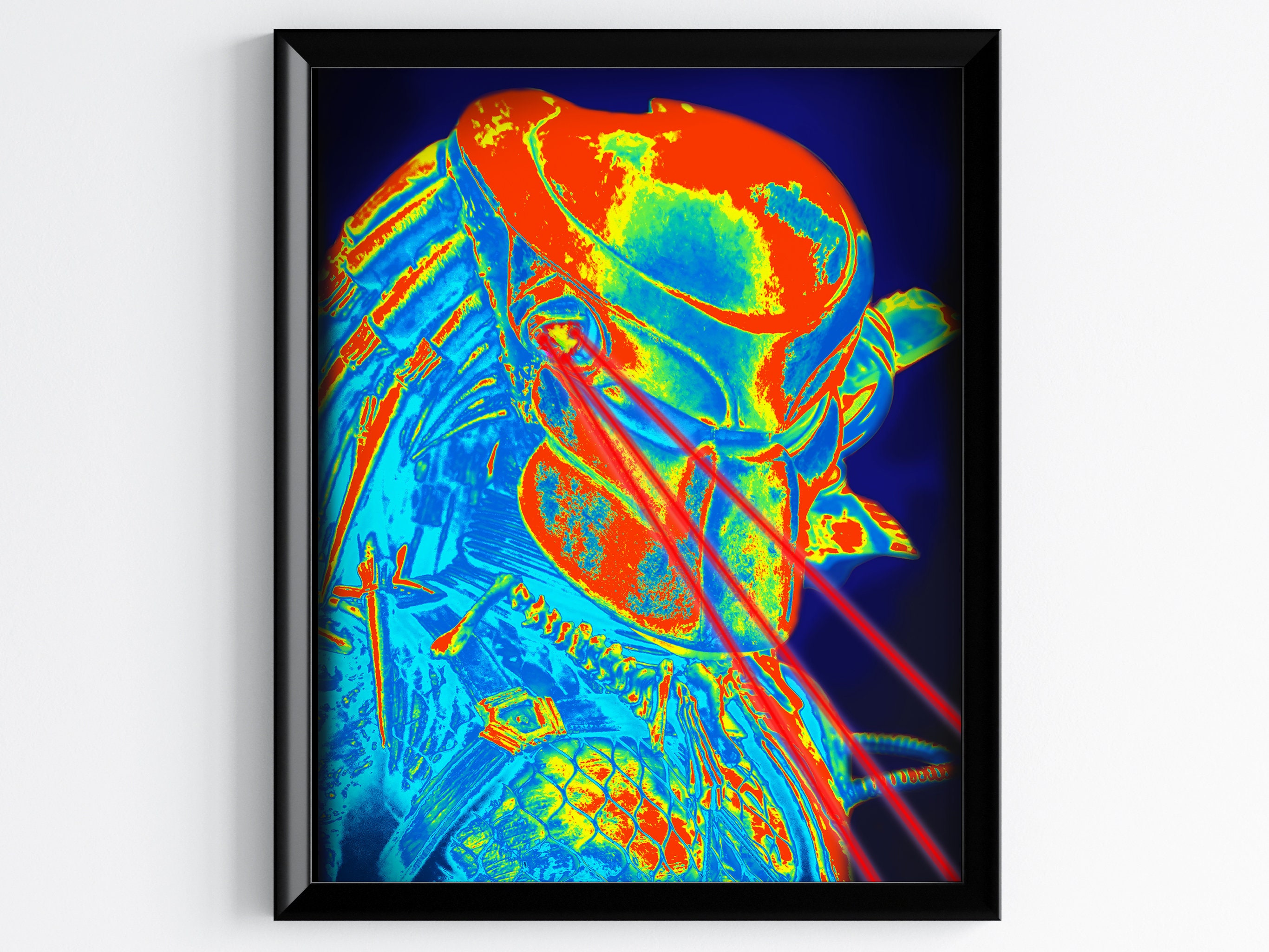Predator Art Jungle Hunter Art Print Predator Thermal Vision Scifi ...