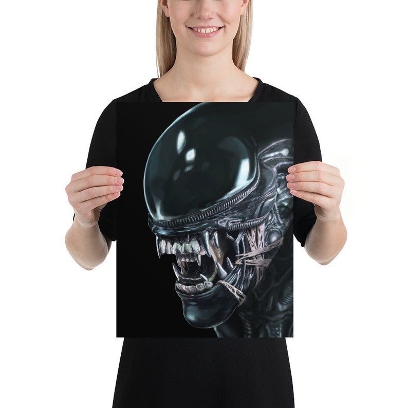 Alien Art Xenomorph Art Print Big Chap Alien Giger Alien 1979 Art Scifi ...