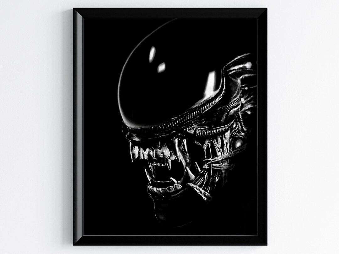 Alien Art Xenomorph Art Print Big Chap Alien Giger Alien 1979 Scifi ...