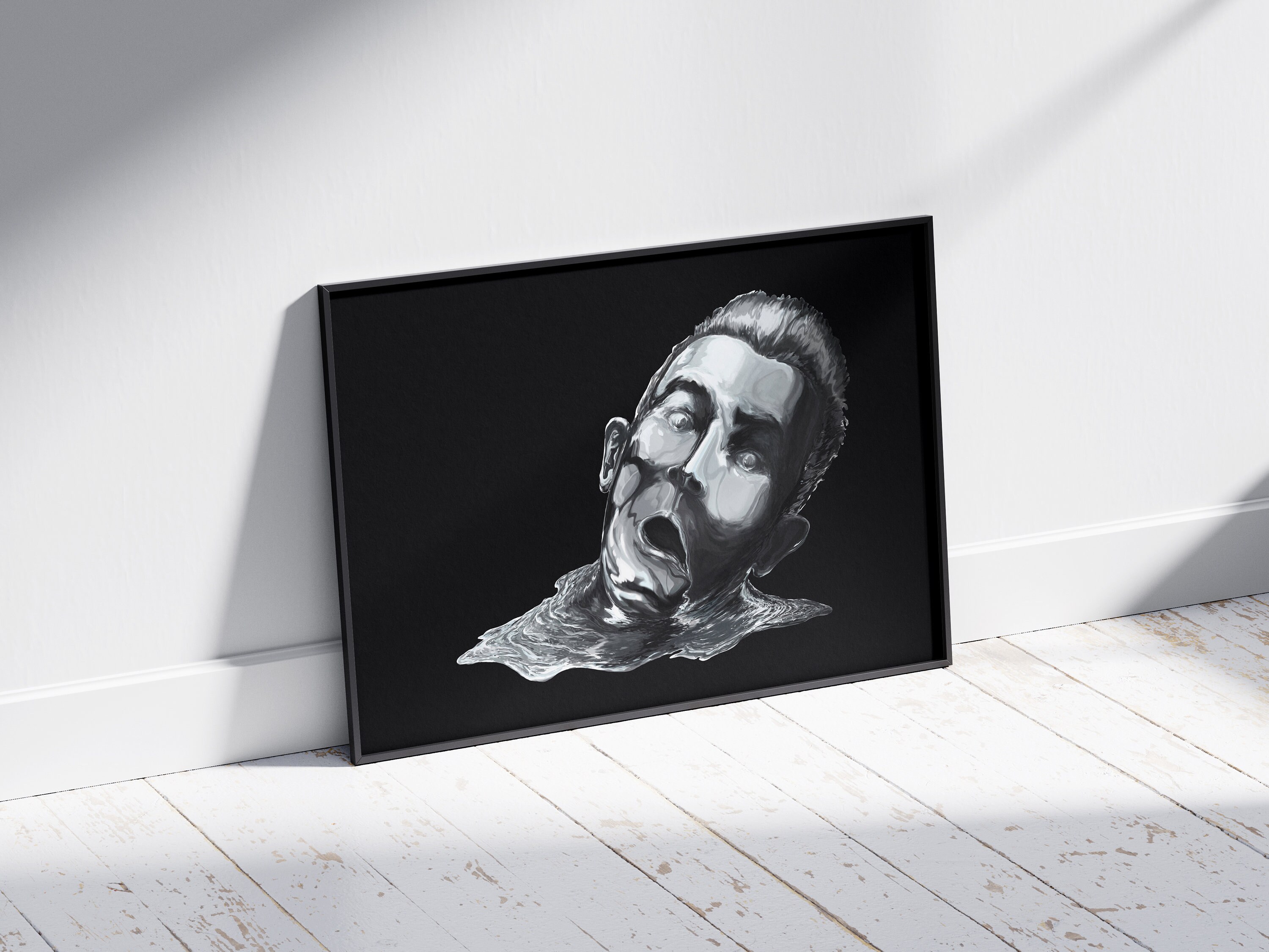 Terminator Art Robert Patrick T1000 Art Print Scifi Thriller Movie ...