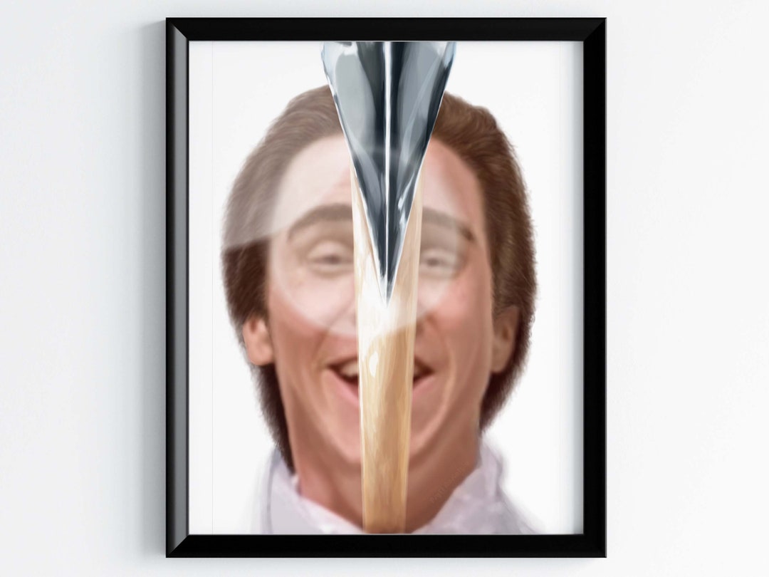 American Psycho Art Print: Patrick Bateman "hey Paul" Portrait - Etsy