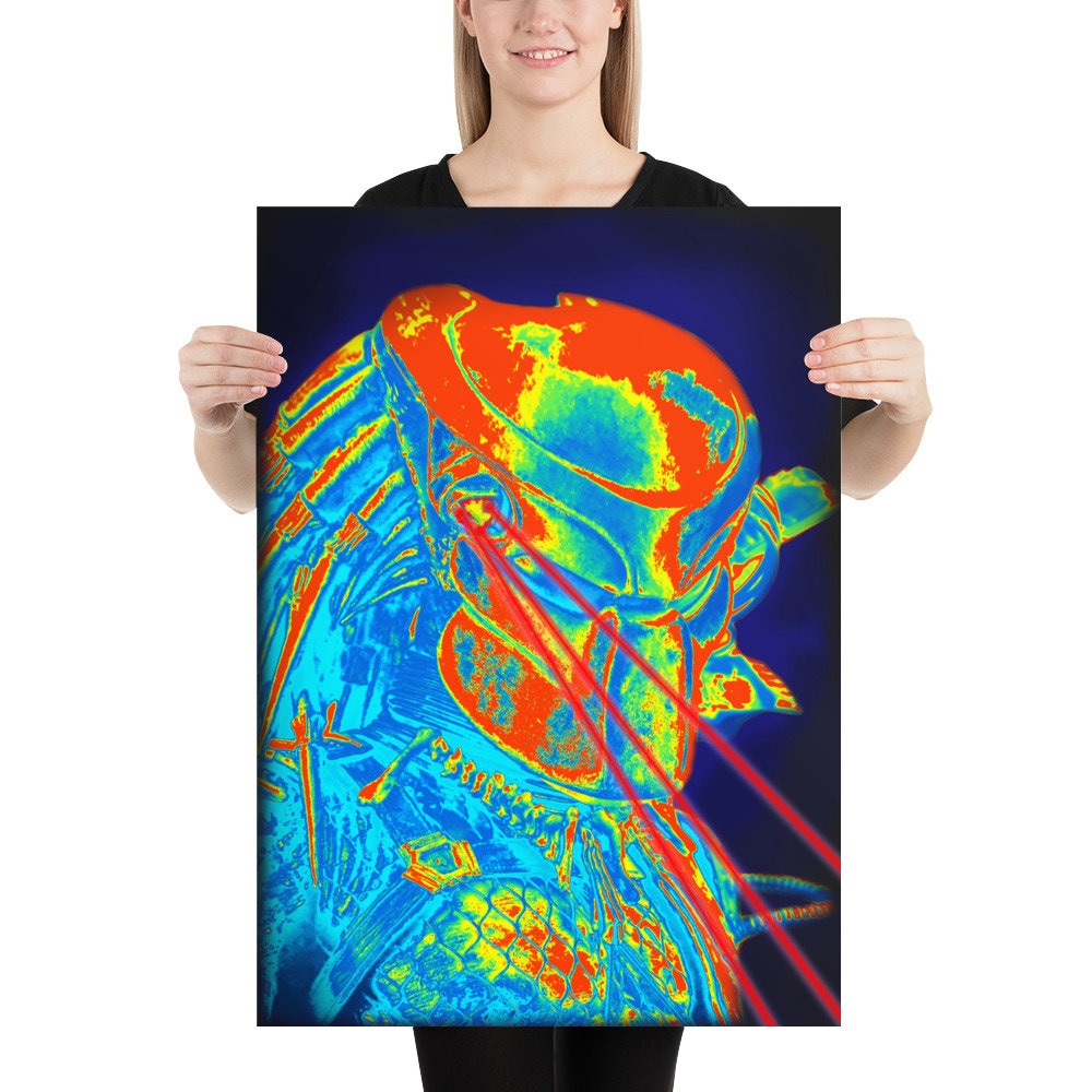 Predator Art Jungle Hunter Art Print Predator Thermal Vision Scifi ...