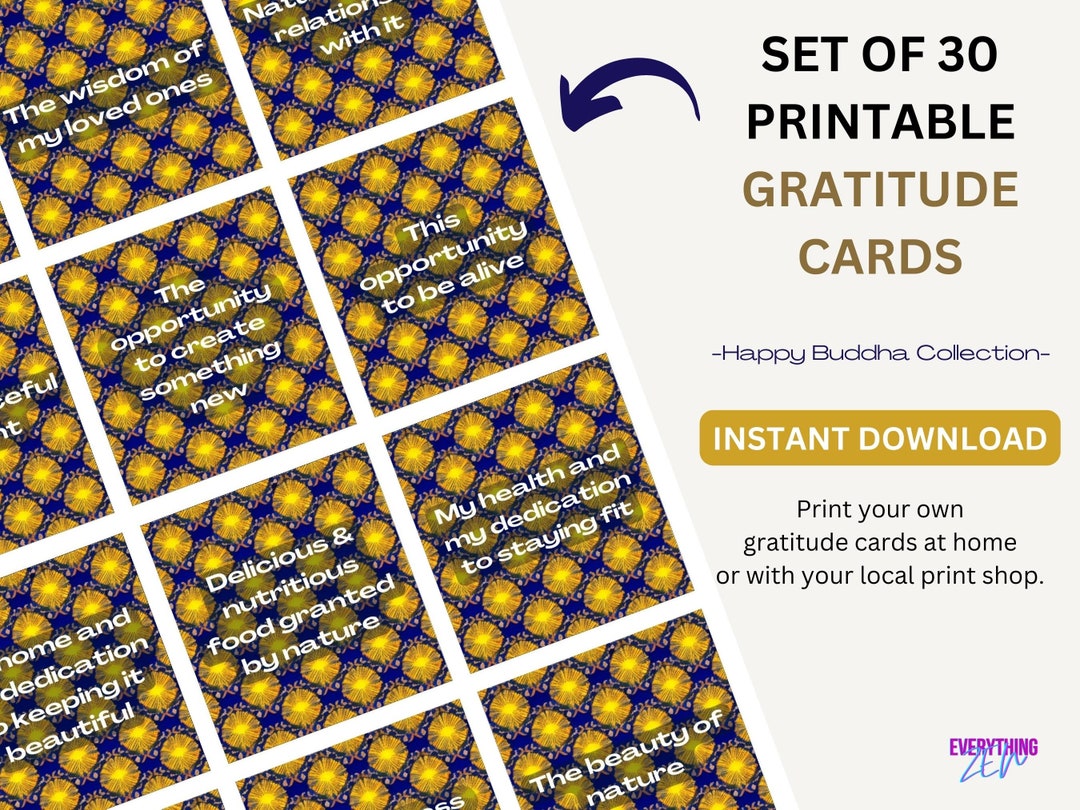 Printable Positive Affirmation Cards, Daily Gratitude Reminders, Pack ...