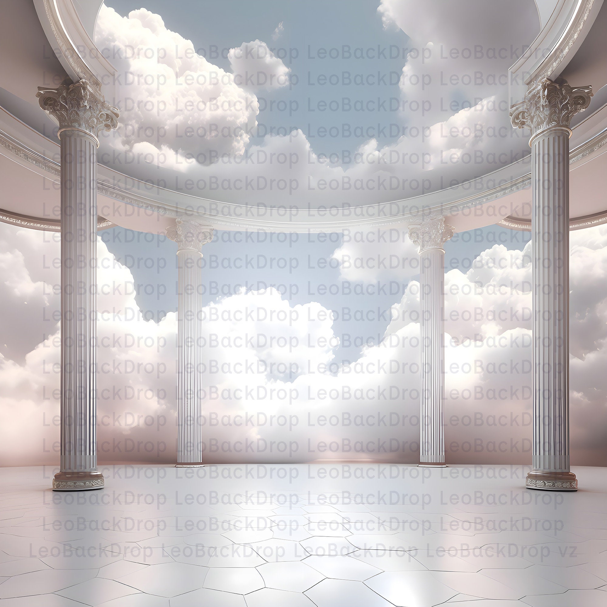 Fantasy Backdrops, Clouds and Heavenly Atmosphere, Baroque-inspired ...