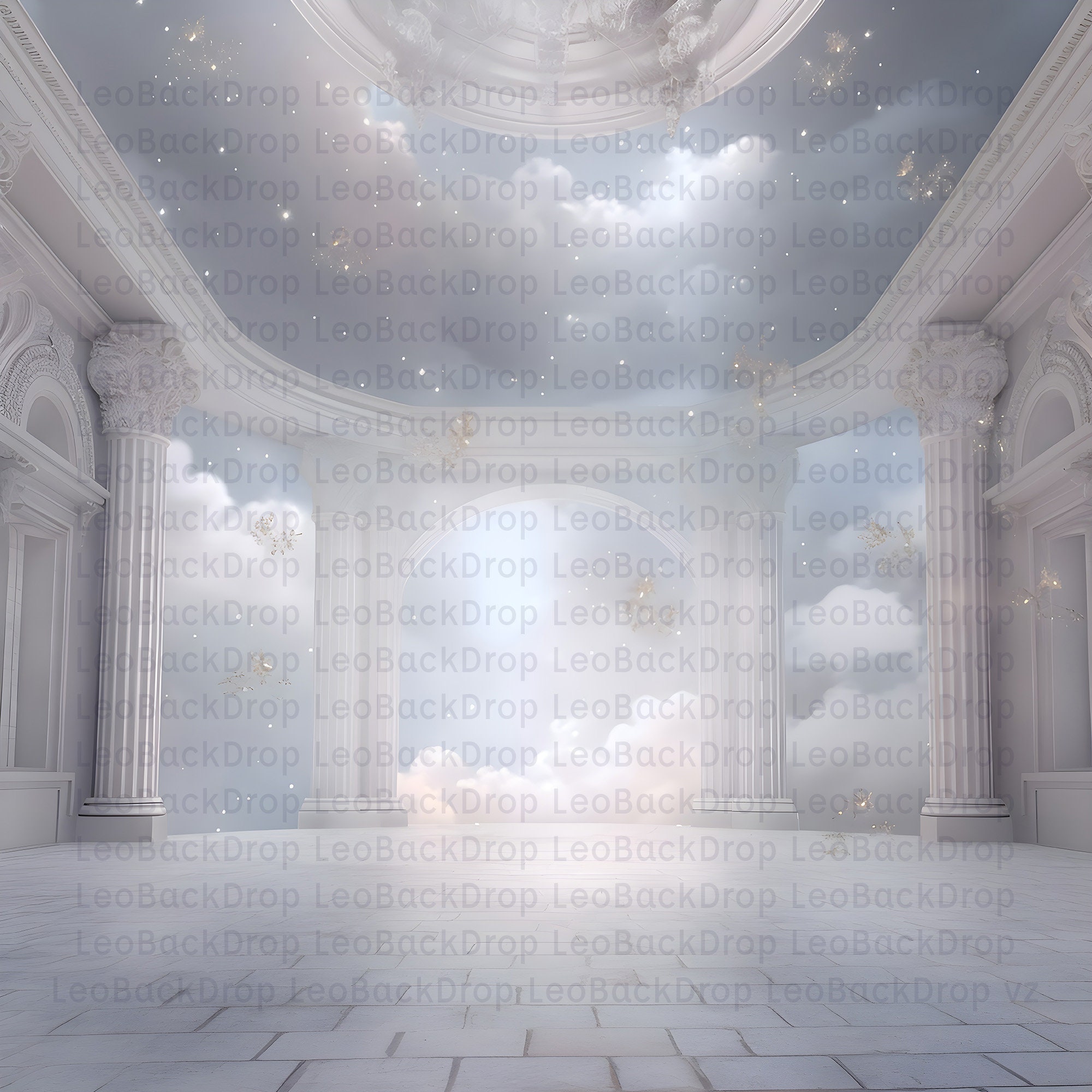 Fantasy Backdrops, Clouds and Heavenly Atmosphere, Baroque-inspired ...