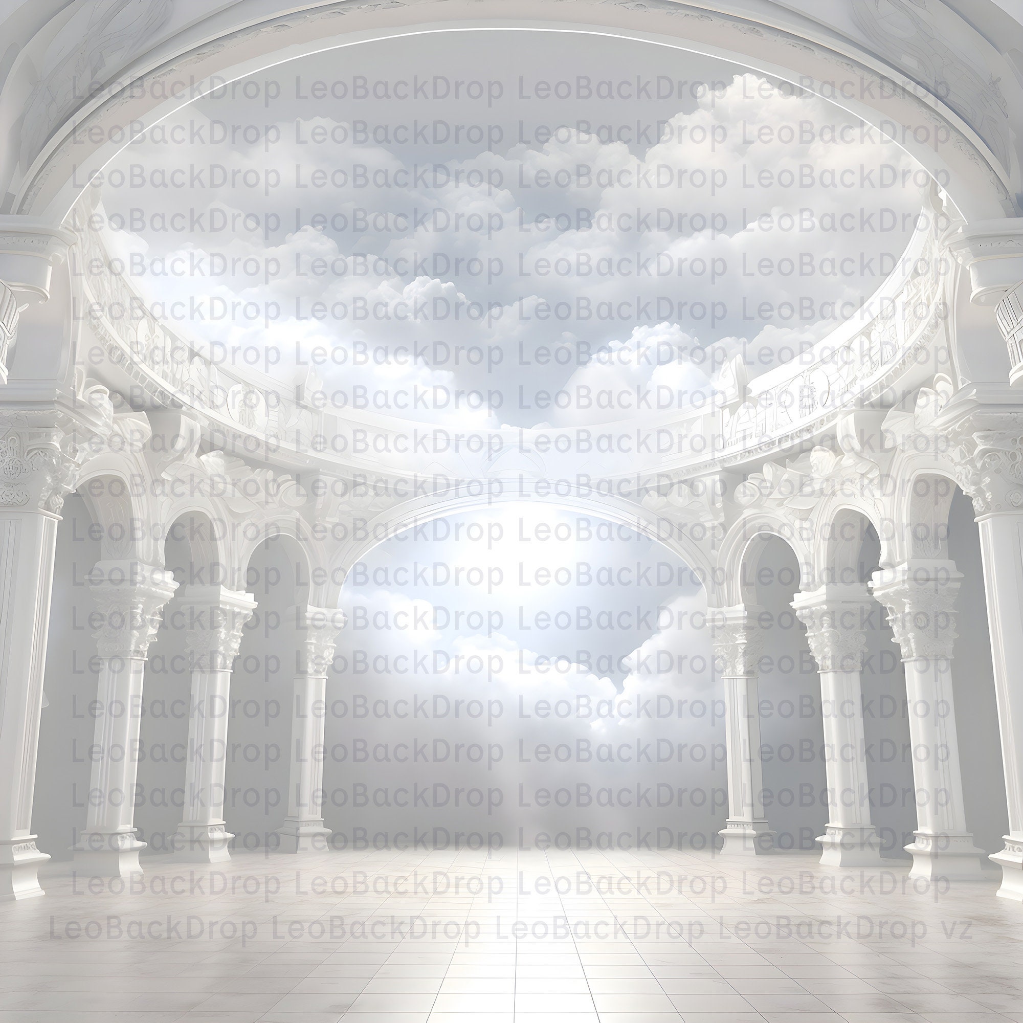 Fantasy Backdrops, Clouds and Heavenly Atmosphere, Baroque-inspired ...