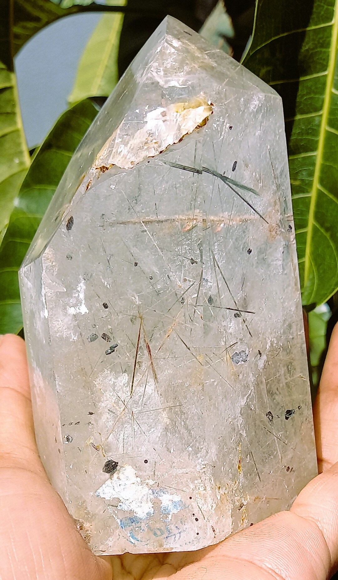 Magnificent Polished Natural Rutile Hair Quartz Prism Stone - Etsy