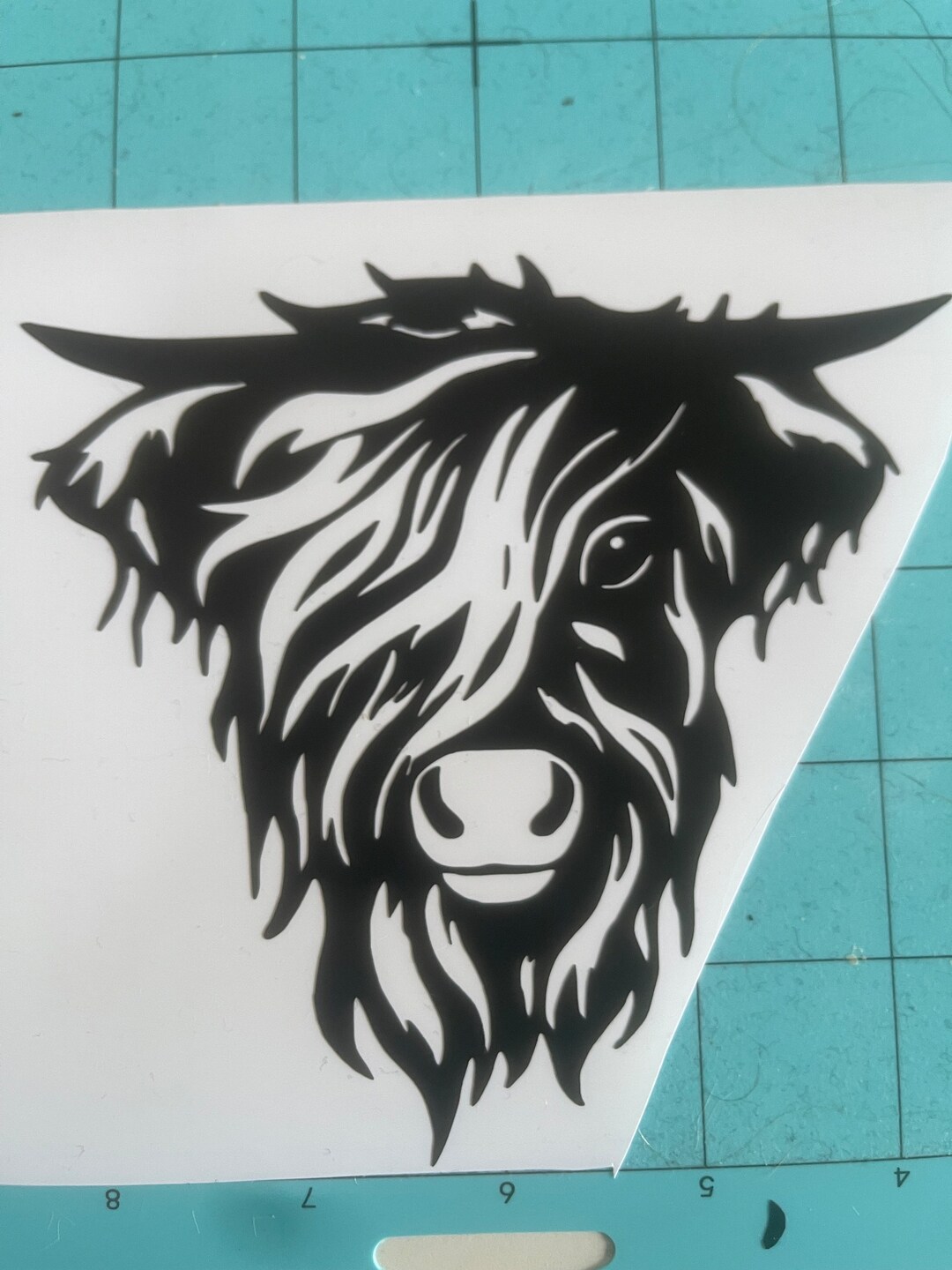 Highland Cow Decal Vinyl Sticker - Etsy