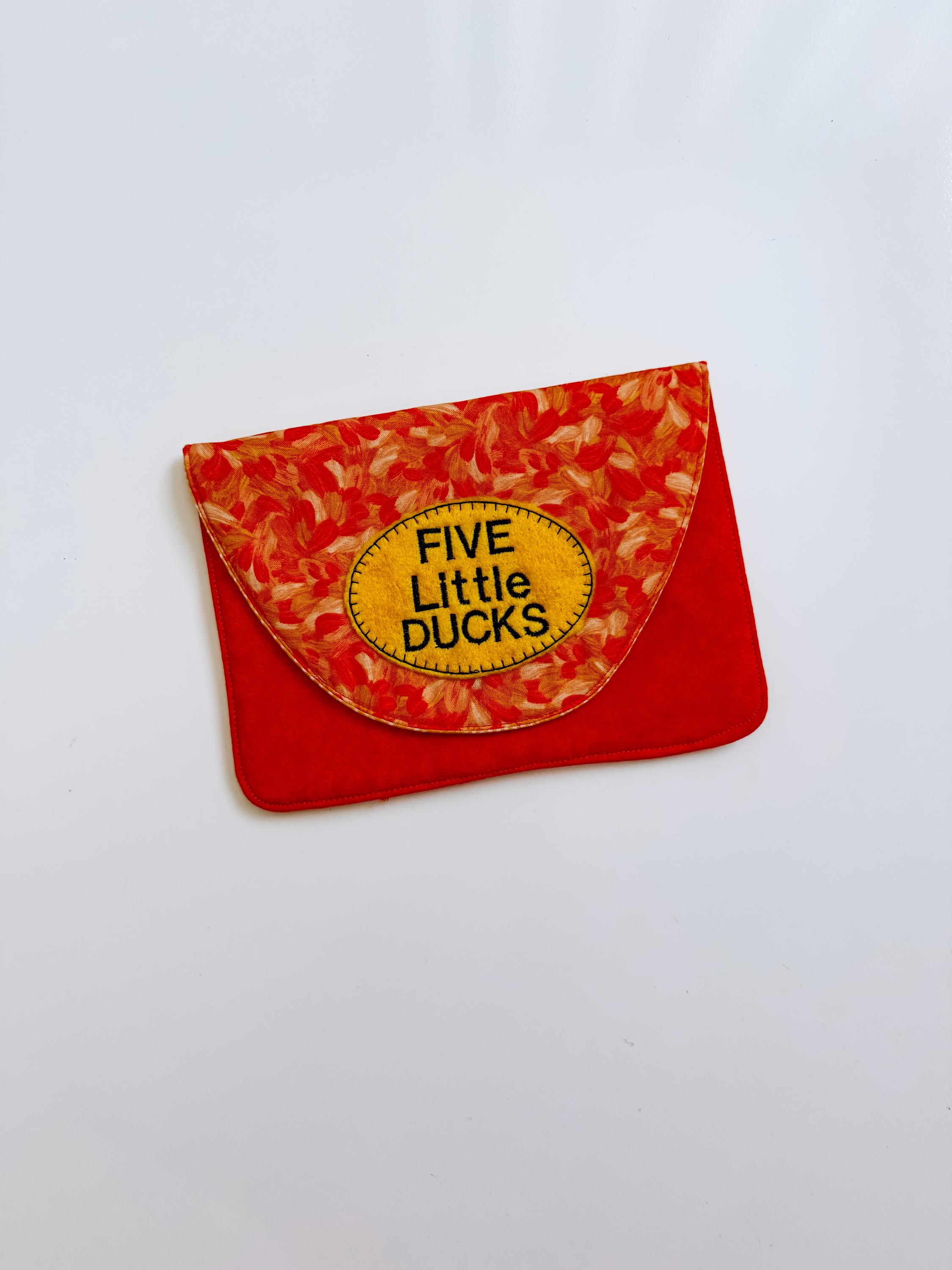 Five Little Ducks Felt Finger Puppet Story Bag, Storytelling for Kids ...